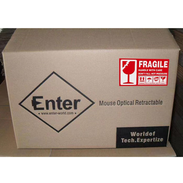 Fragile Stickers, FGS-130-70-250, Permanent self-adhesive Easy Tear Fr ...