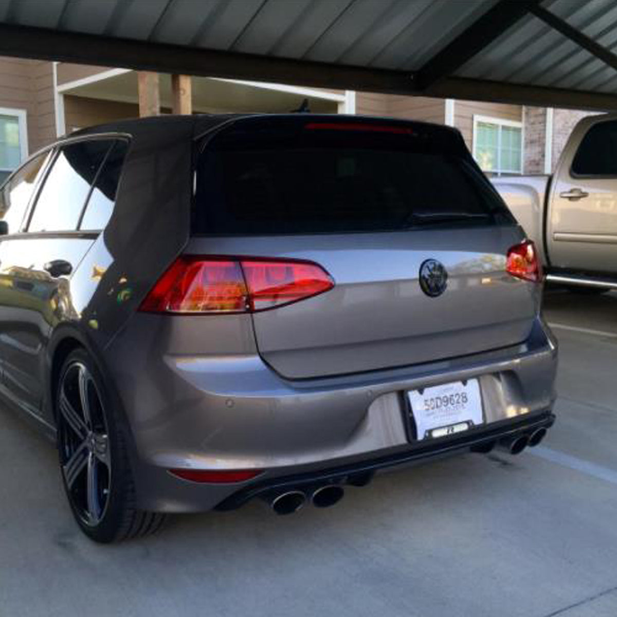 GOLF-7-COVER-SET, VW Golf 7 Black Style Front & Rear Badge Cover Set ...